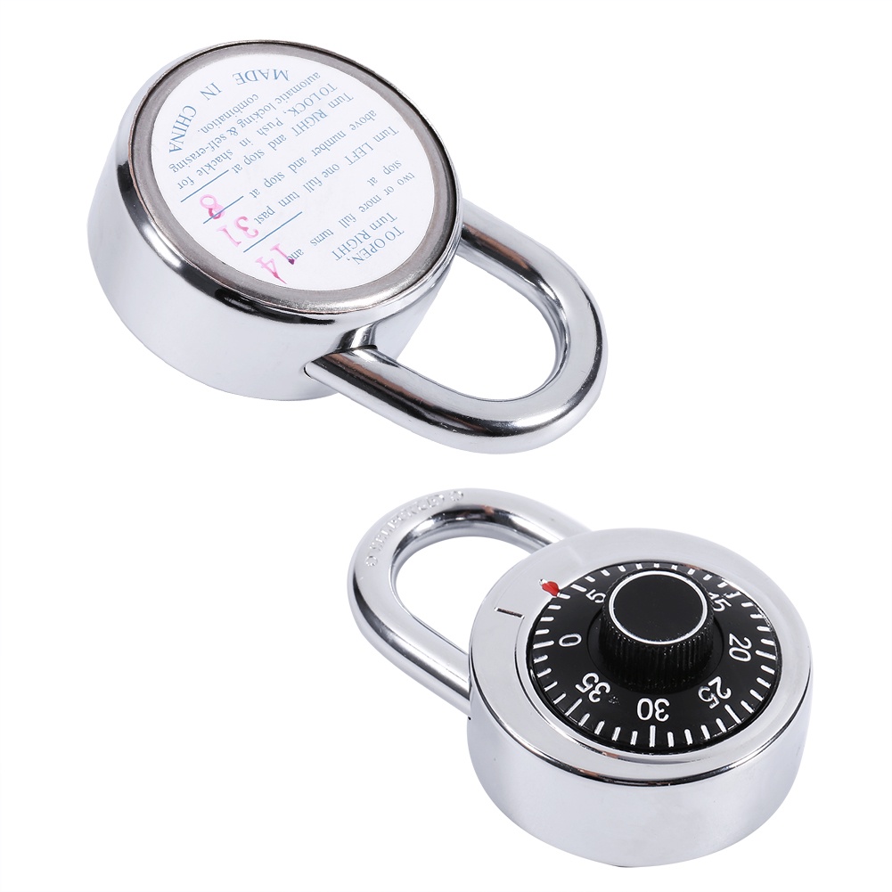 Moonbase Rotary Padlock Digit Combination Code Lock Safe Dial Number ...