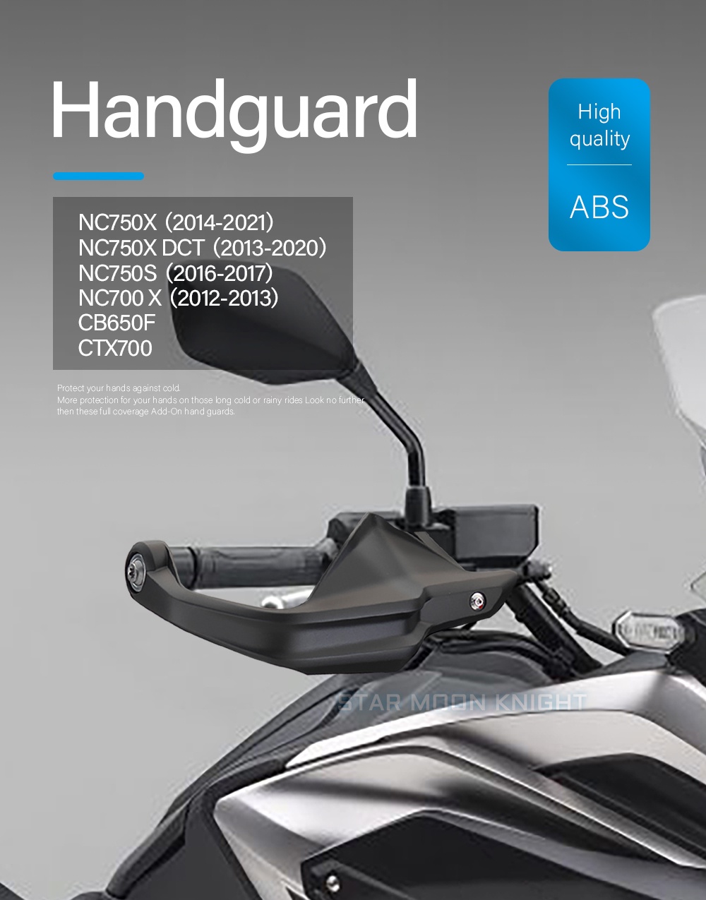 Fit For Honda NC 750 X Motorcycle ABS Handguards NC700X NC750S CB650F ...