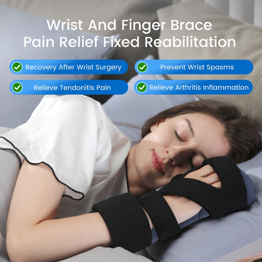 VELPEAU Hand Guard Stroke Resting Hand Splint Night Hand Immobilizer ...