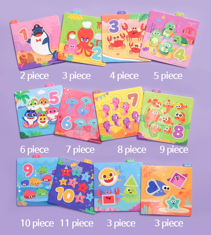 Pinkfong Baby Shark Baby Puzzle Number Play: Fun, educational children ...