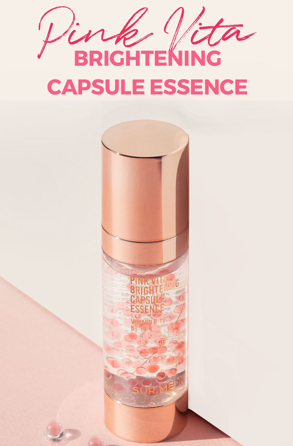 [SUR.MEDIC+] Pink Vita Brightening Capsule Essence (32ml) | Shopee ...