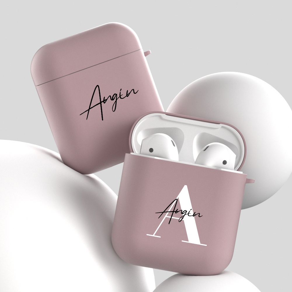 Personalized Custom Name Text Soft Silicone Earphone Case for Airpods 1 ...