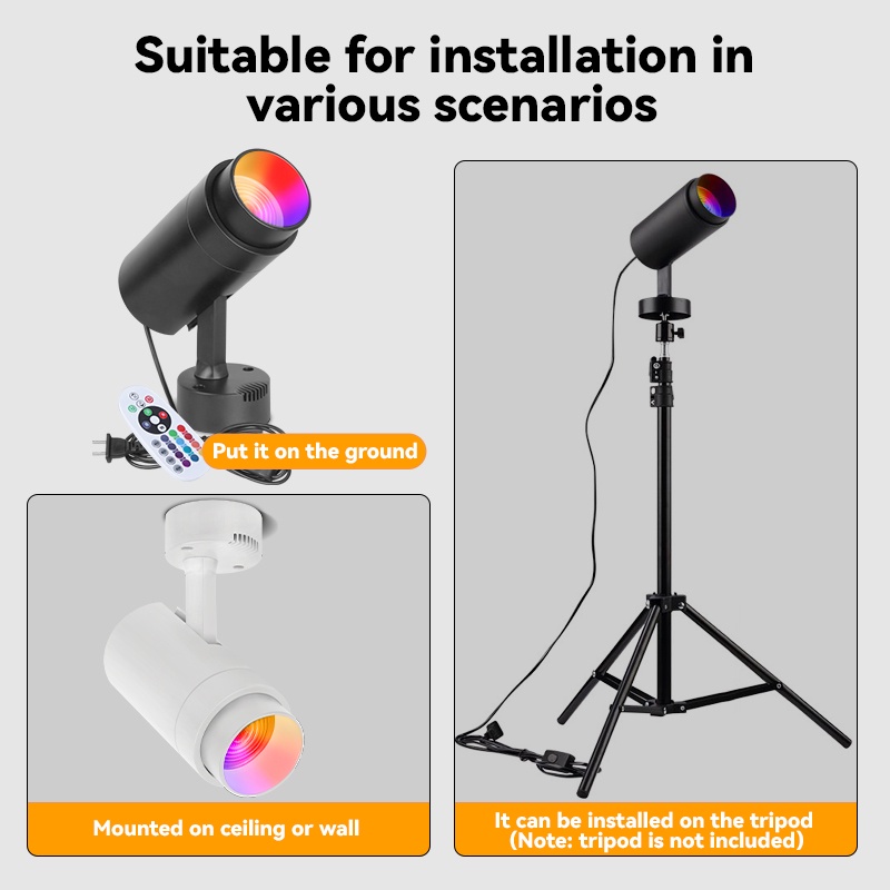 RGB Track Light Disco Light Complete Set Led Party Light Stage Lights ...