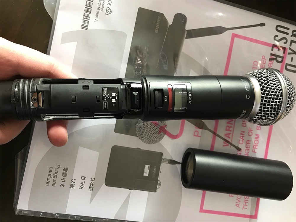 Shure QLXD24/SM58 Digital Wireless Microphone Handheld Rackmount Mic System For Professional ...