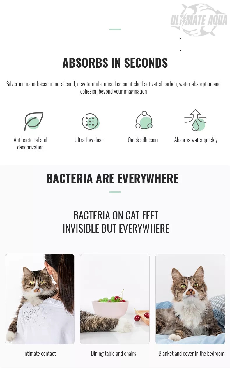 YEE Cat Litter, Antibacterial Litter With Activated Carbon, Helps To ...