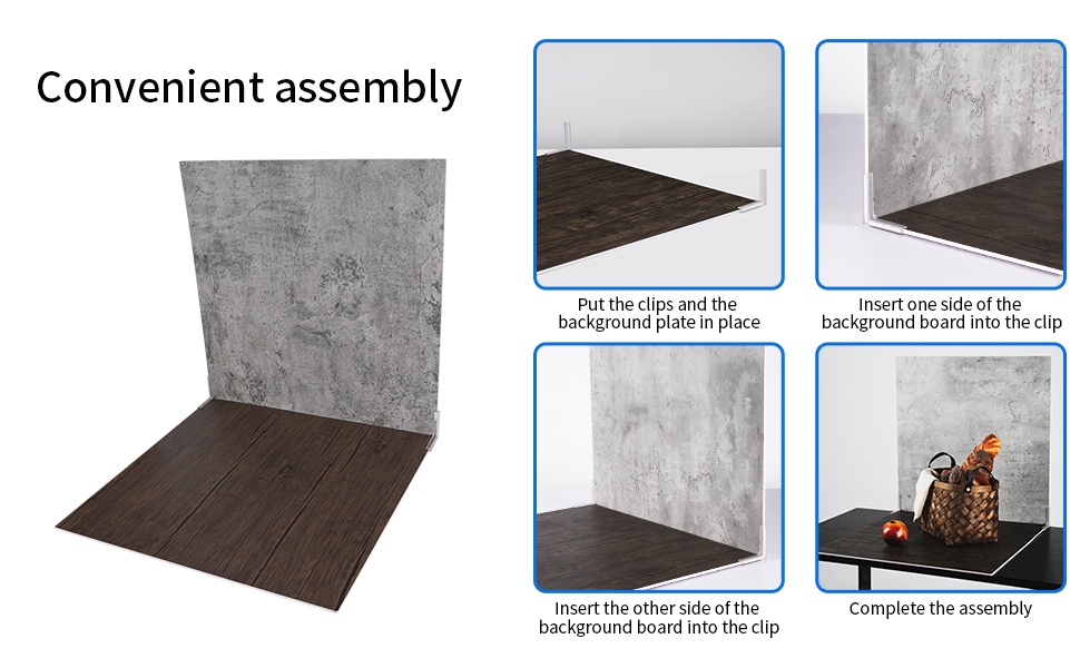 Selens Hard Backdrop Board 60x60cm Photography Background Studio Wooden ...