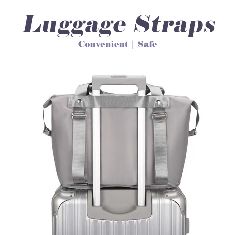[SG] Foldable Expandable Travel Bag Backpack/ Shoulder Sling Hand Carry ...