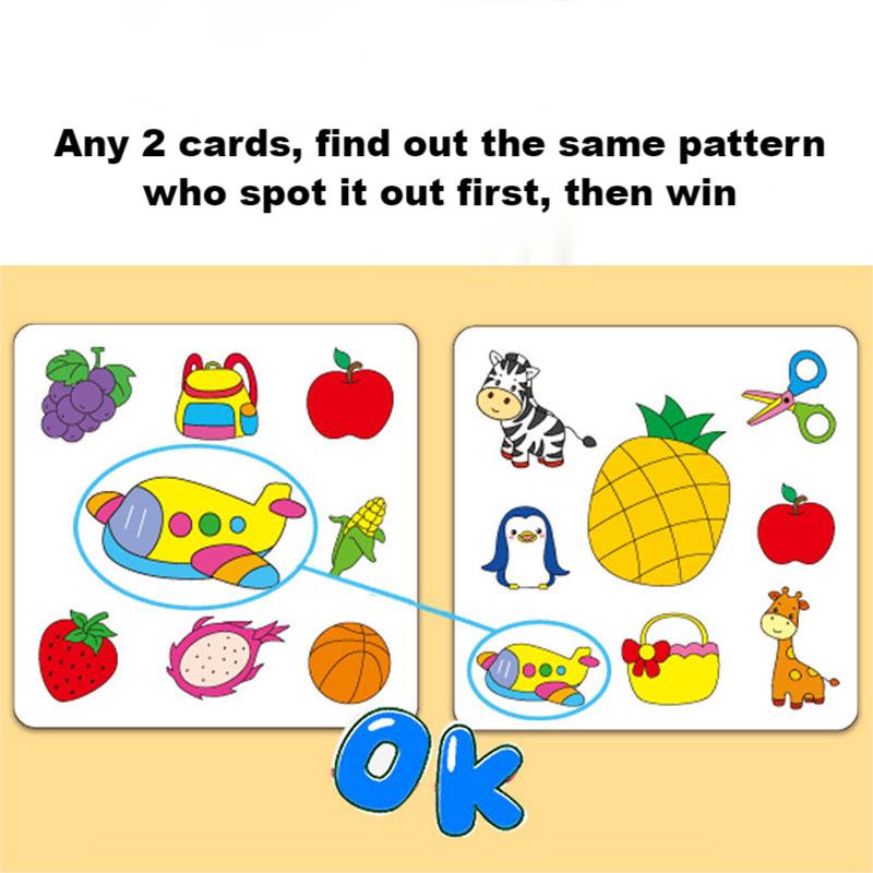 54 Cards Crazy Matching Spot It Out Find The Same Pattern Cultivate ...