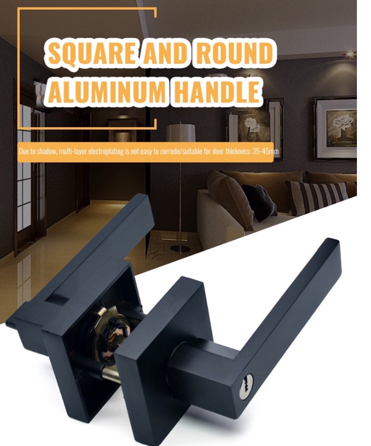 Door Lock Set Tombol Pintu Rumah Tubular Lever Cylindrical Cylinder ...