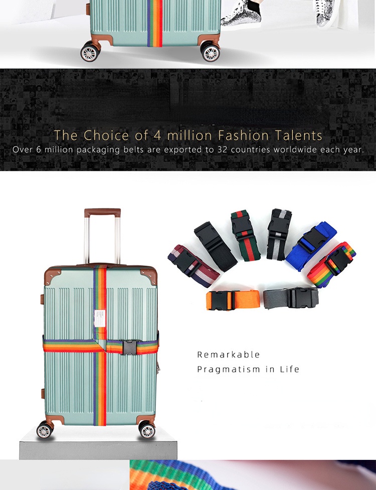 For 18-34 Inch Luggage Suitcase Belt Travel Accessories Adjustable ...