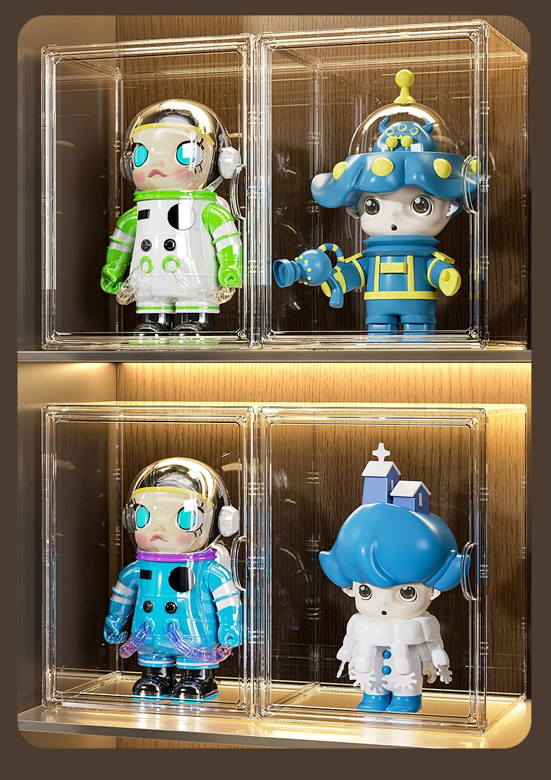 LUXATAS™ XL solar Toy display box magnetic figure labubu organizer ...