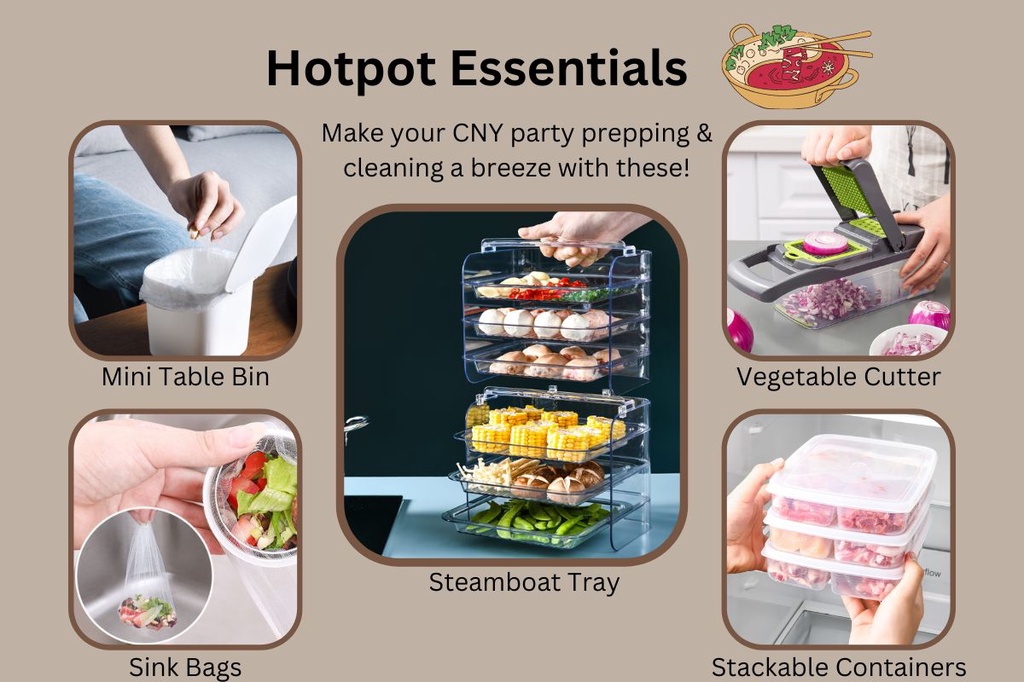 [SG INSTOCK] Small Table Bin with Lid | Mini Trash Bag | CNY hosting ...