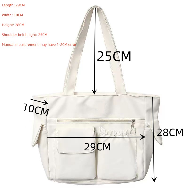 New canvas bag women's one shoulder simple cloth bag Japanese student ...