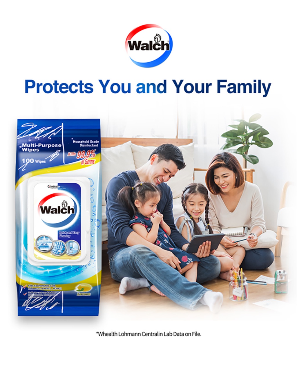 Walch® Multi-Purpose Wet Wipes 100pcs x 6 Packs | Shopee Singapore