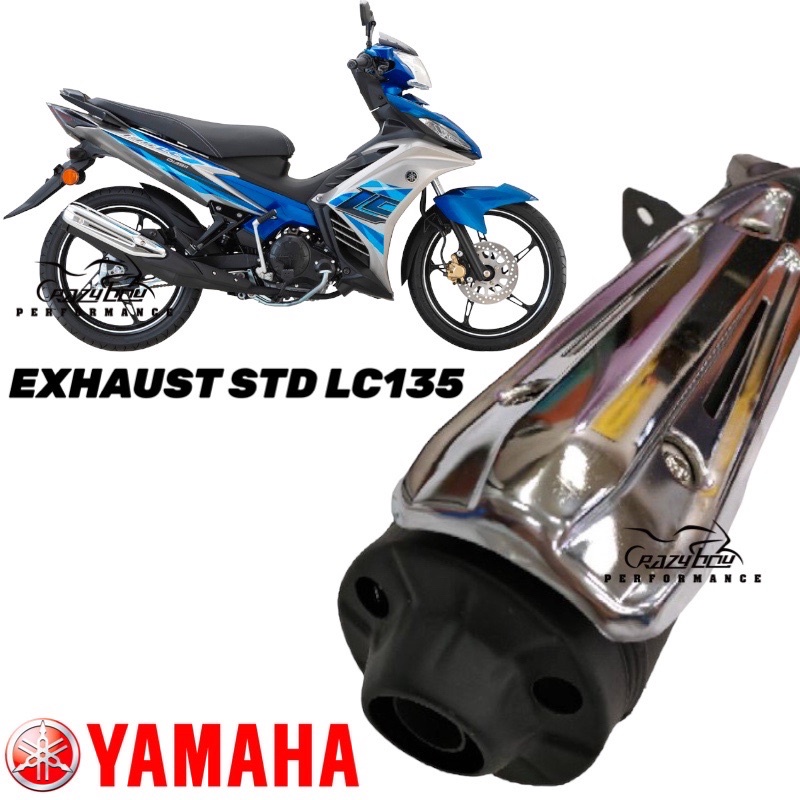 YAMAHA LC135 4S NEW STANDARD EXHAUST PAIP LC135 V2 V3 V4 V5 V6 V7 LC4S ...