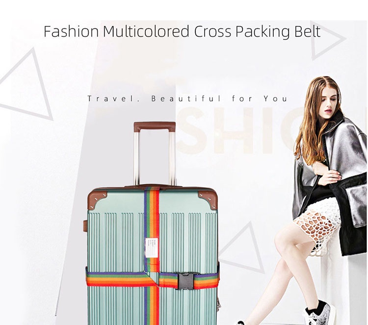 For 18-34 Inch Luggage Suitcase Belt Travel Accessories Adjustable 410cm Luggage Strap Baggage ...