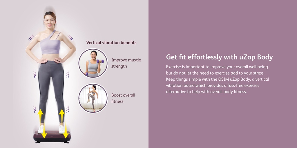 OSIM uZap Body Vibration Exercise Board | Shopee Singapore