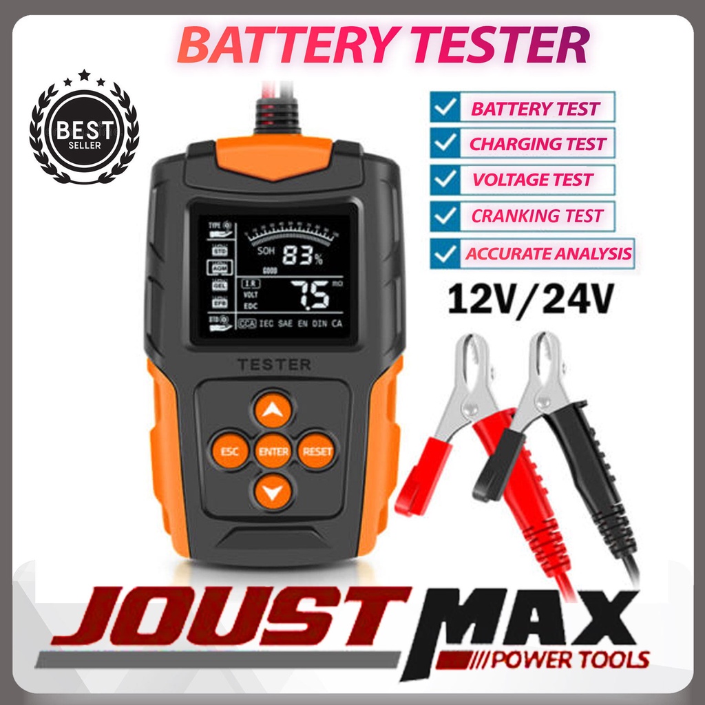 12/24V Car Truck Battery Tester Car Battery Checker Battery capacity ...