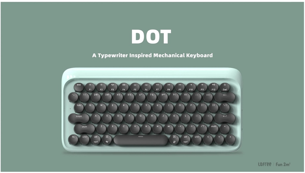 - Lofree DOT Typewriter Inspired Pure White Bluetooth Mechanical ...