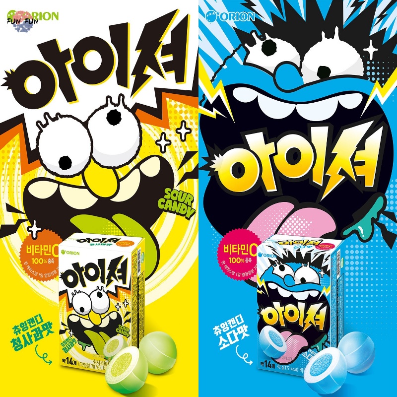 [Orion] Sour Chewing Candy Sour Caramel Green Apple Flavor/Soda Flavor ...
