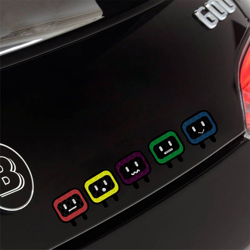 Creative Cartoon Electric Car Stickers Super Reflective Sticker ...