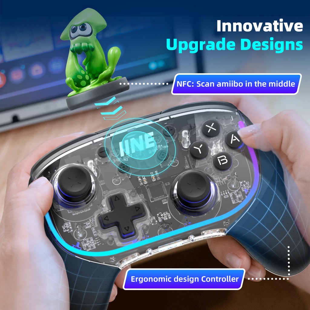IINE Phantom Elite Pro Mechanical Controller ALPS Analog Stick Multi-mode compatible Nintendo ...