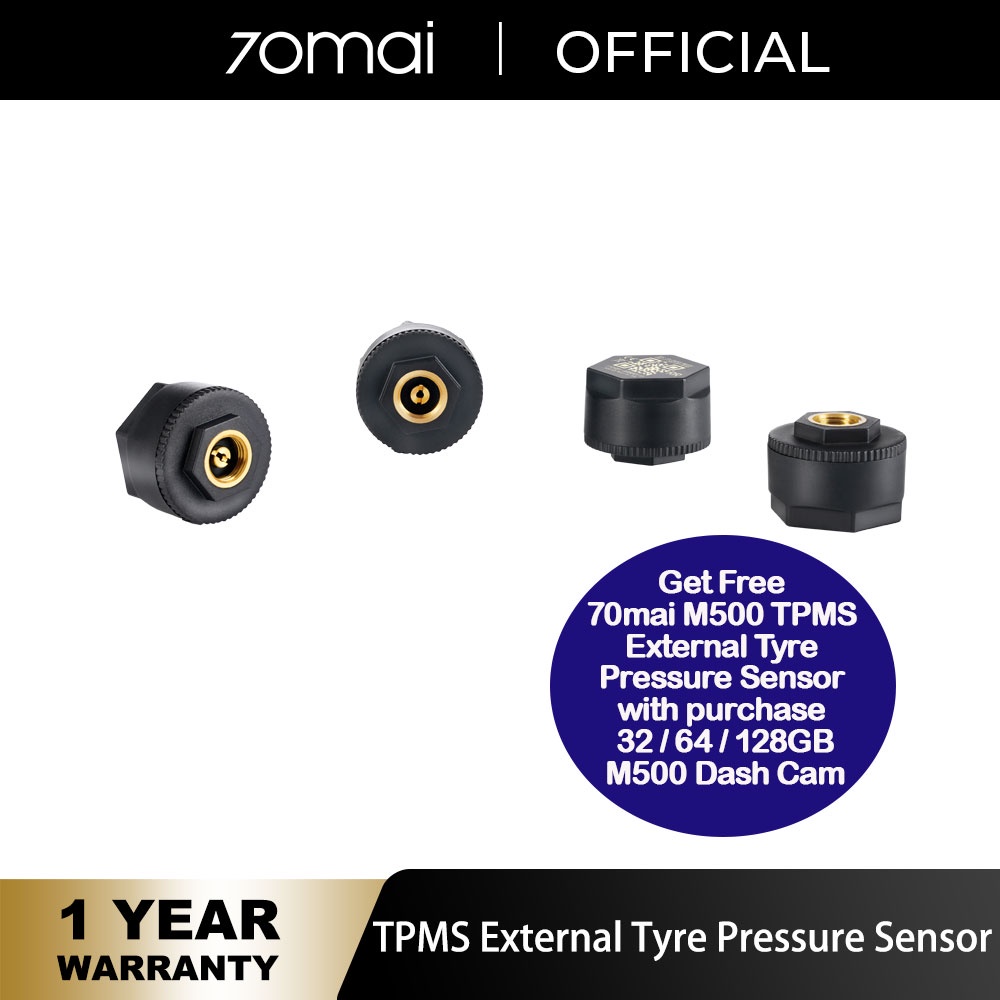 [FREE GIFT] 70mai M500 TPMS External Tyre Pressure With Purchase 70mai ...