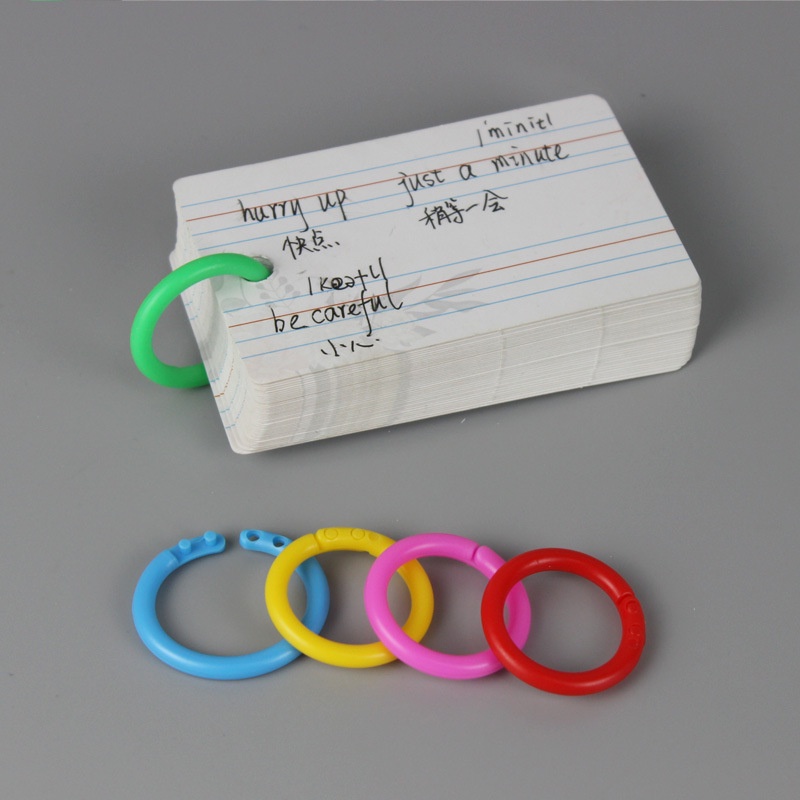 New 15/20/28/40mm Plastic Ring Binder DIY Albums Circle Loose-leaf Book ...