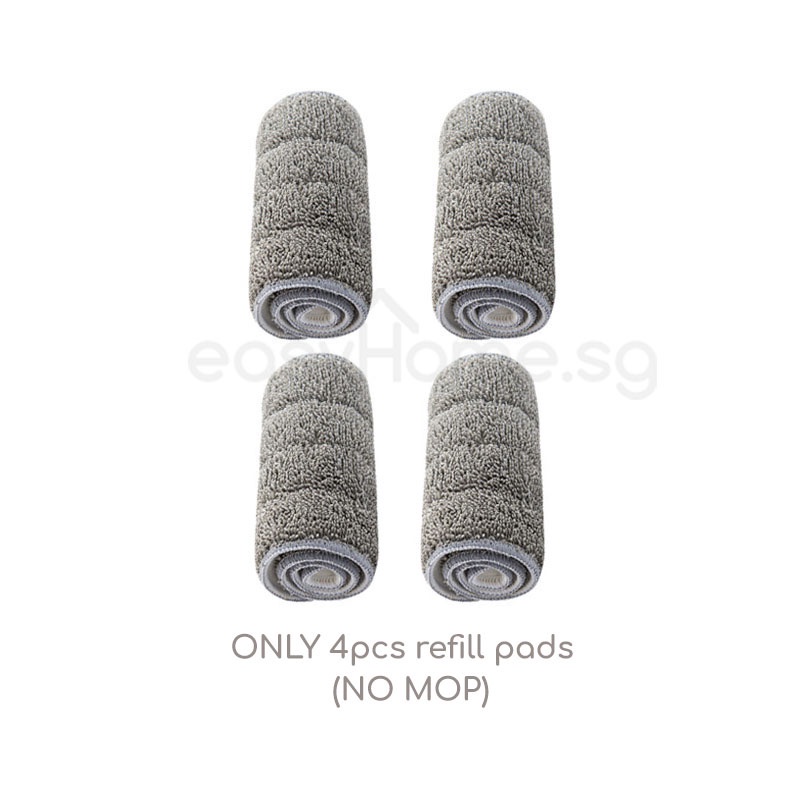 Easyhome.sg Bucket Mop Set Microfiber Mop Cleaner With Dual Wet Dry ...