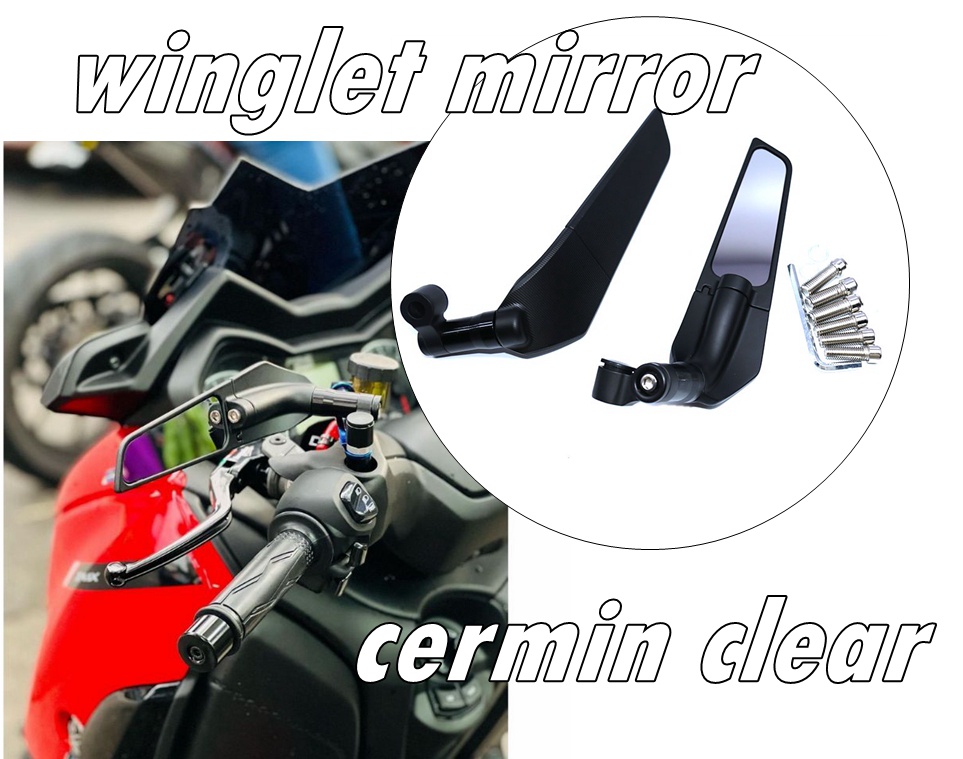 Side Mirror Winglet XMAX NMAX NVX Y15ZR LC135 Modified Motorcycle ...