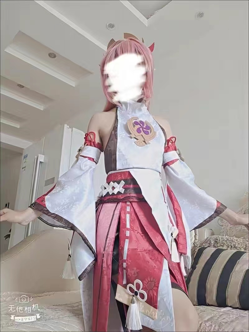 Genshin impact yae miko guuji yae cosplay costume kawaii cos wigs shoes ...