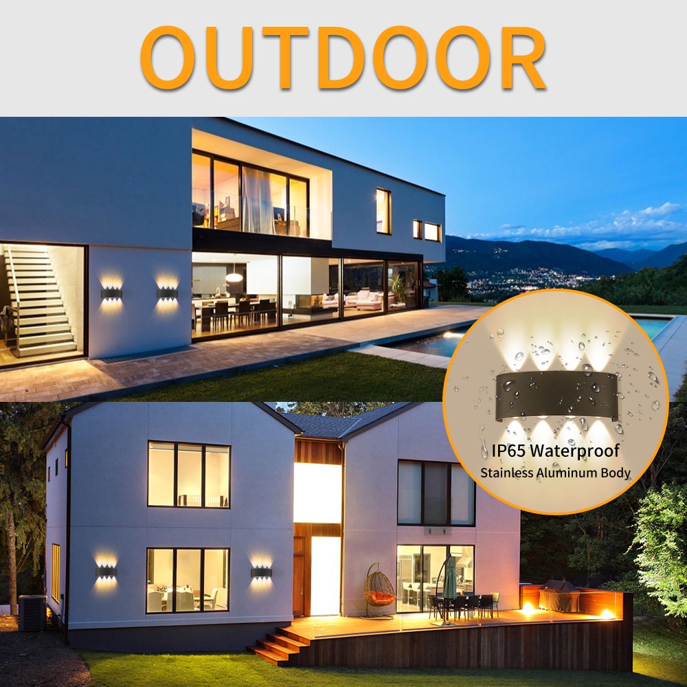 CANMEIJIA LED Wall Lights Outdoor solar Wall Lamp Outdoor Waterproof ...