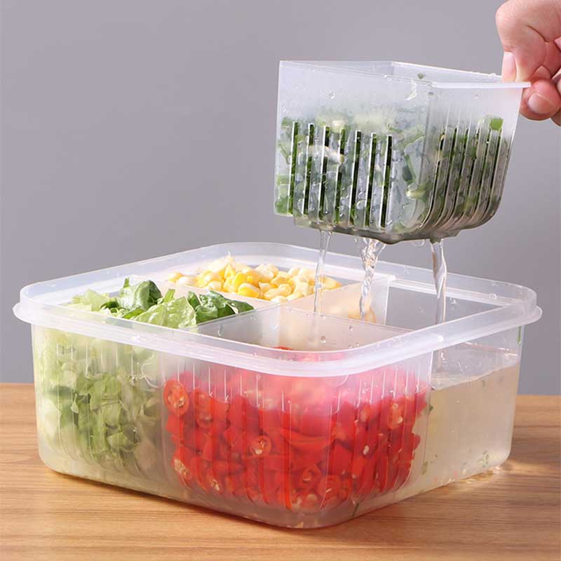 Eco-friendly Kitchen Storage Tool Fruit Vegetable Fresh-keeping Box ...