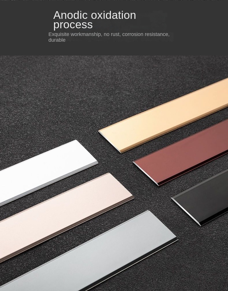 Metal Decorative Moulding Flat Bar Titanium Aluminum Alloy Blank ...