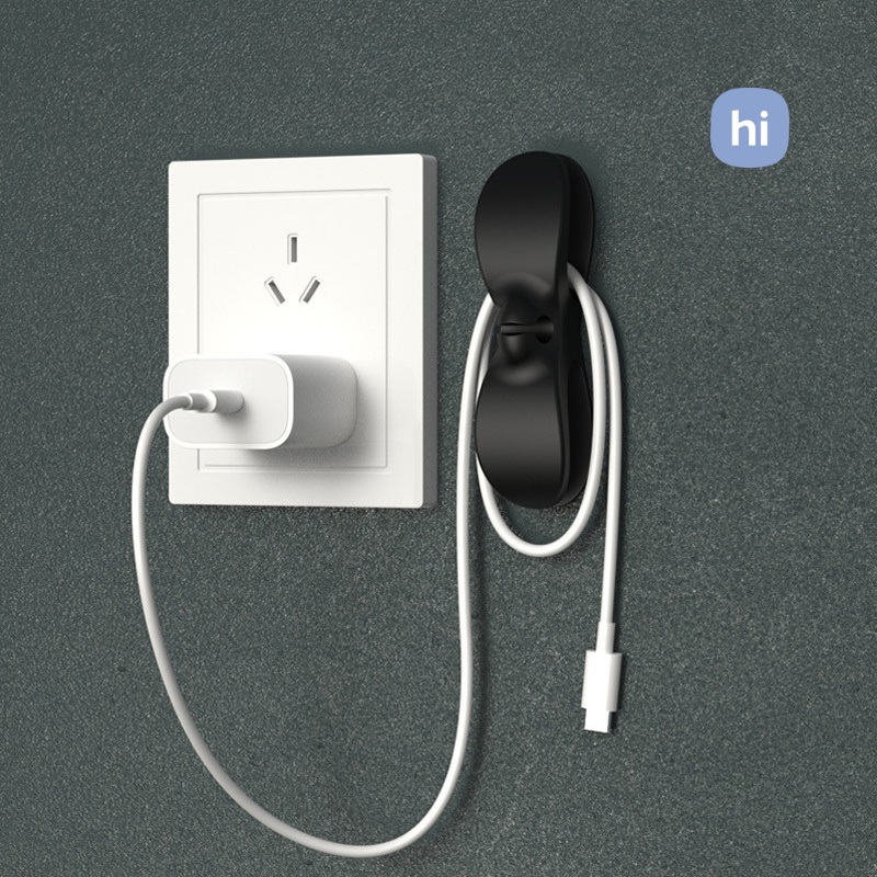 HI HOMES Wire Conditioner Power Cord Clamp Kitchen Wall-Mounted Plug ...