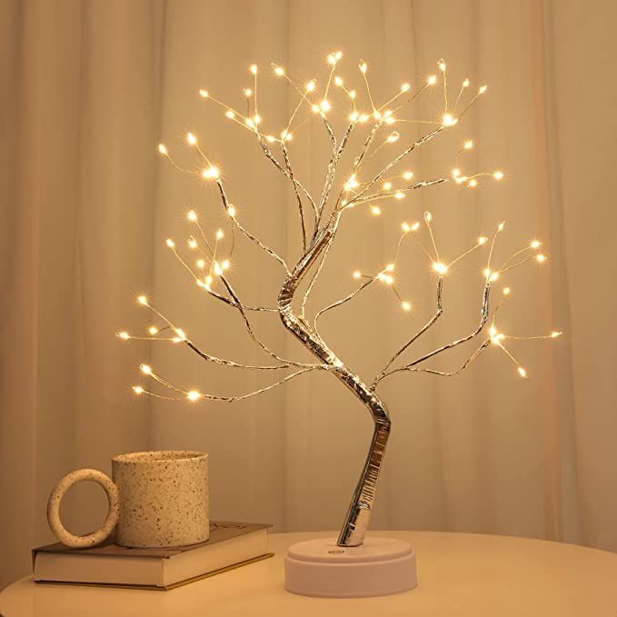 Tree Lamp Warm White 108 LED DIY Tabletop Fairy Light Decorative ...