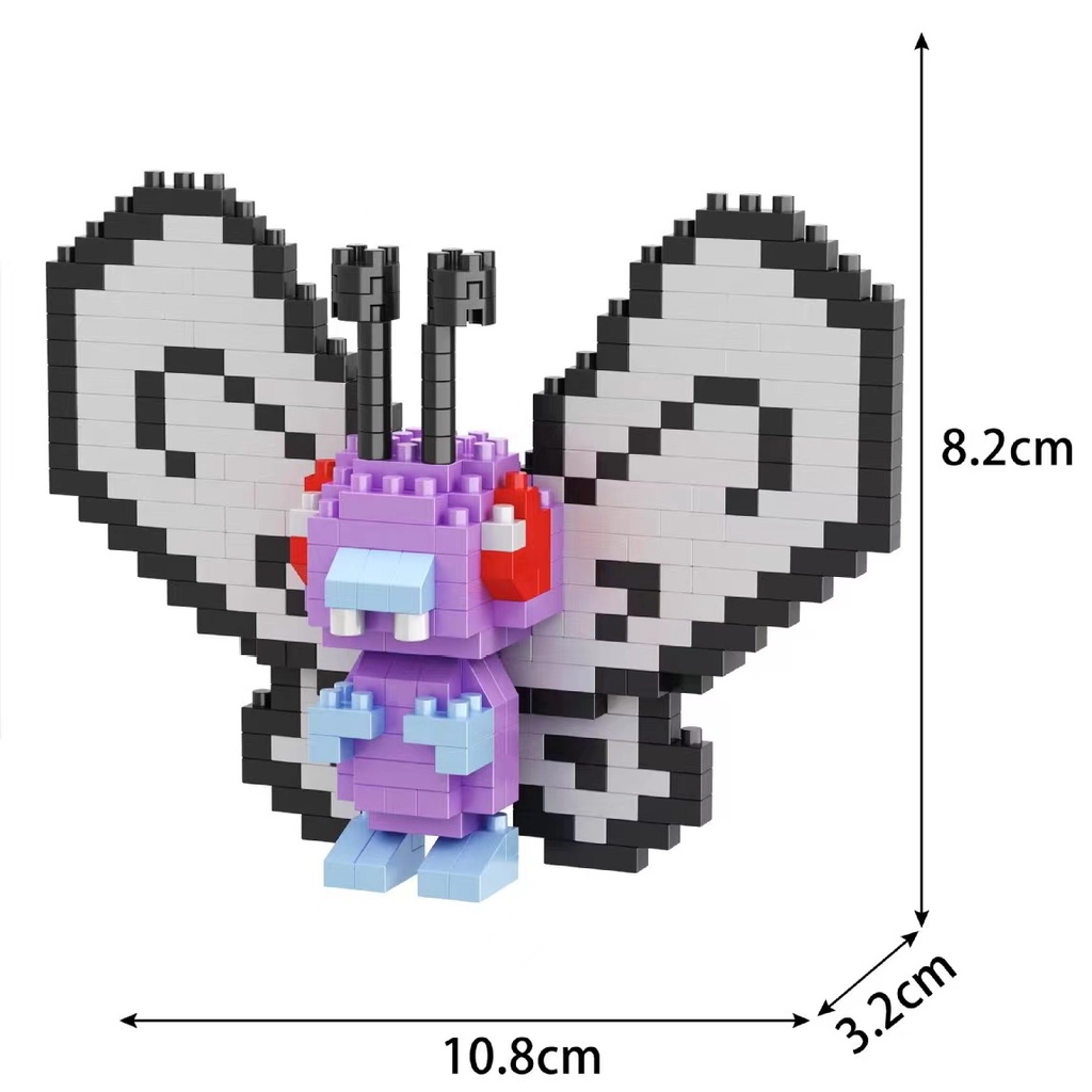 Pokemon Pikachu Charmander Micro Mini Diamond Block New DIY Nano Block ...
