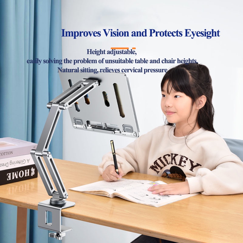 OATSBASF 360 Rotatable Laptop Stand Clamp Tablet Hightening Support ...