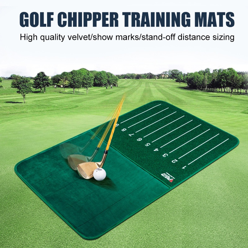 PGM Golf swing trainer trajectory display chipping hitting mat with ...