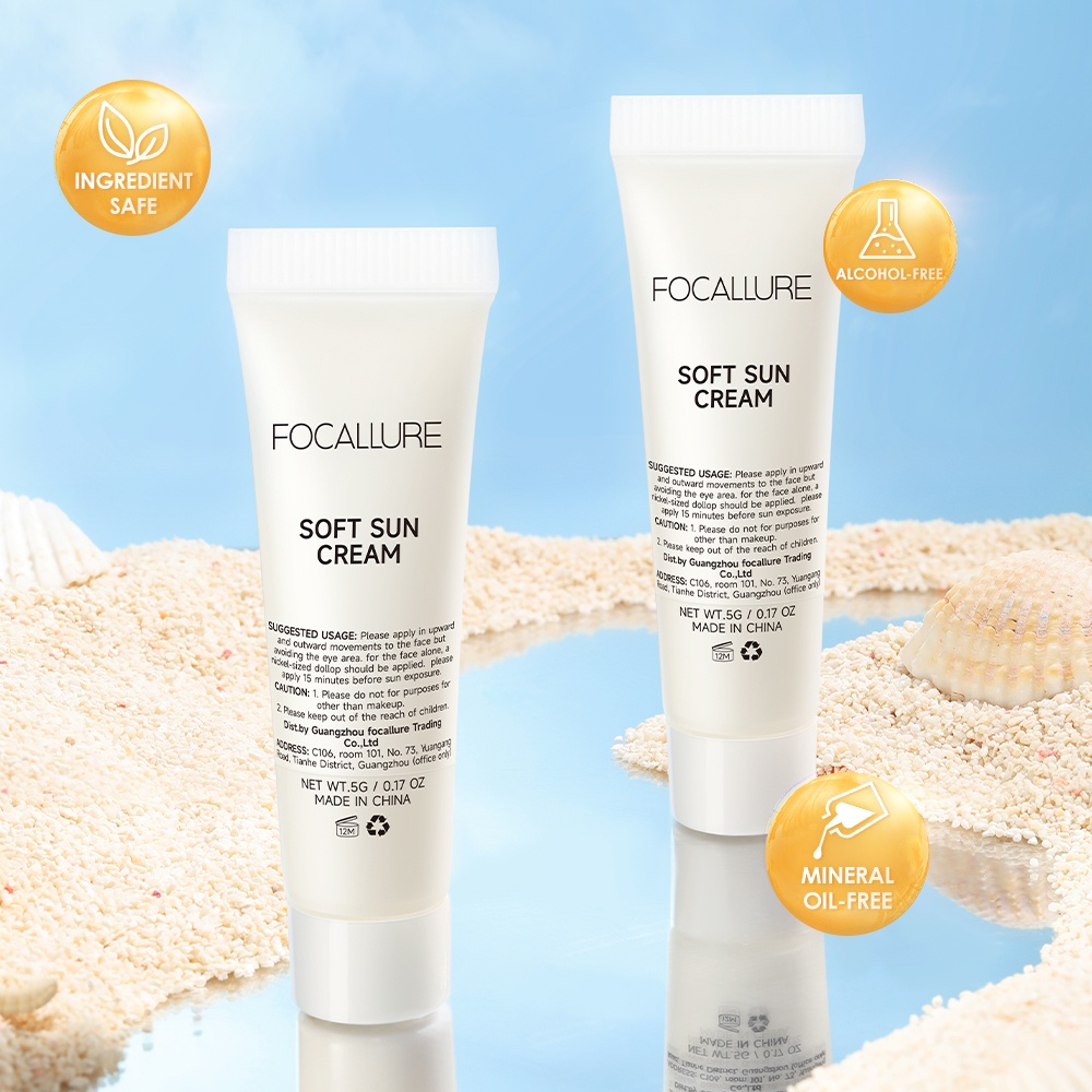 FOCALLURE Sunscreen 4-in-1 Intensive Defense Sunscreen Gel SPF50PA+++ 2 ...