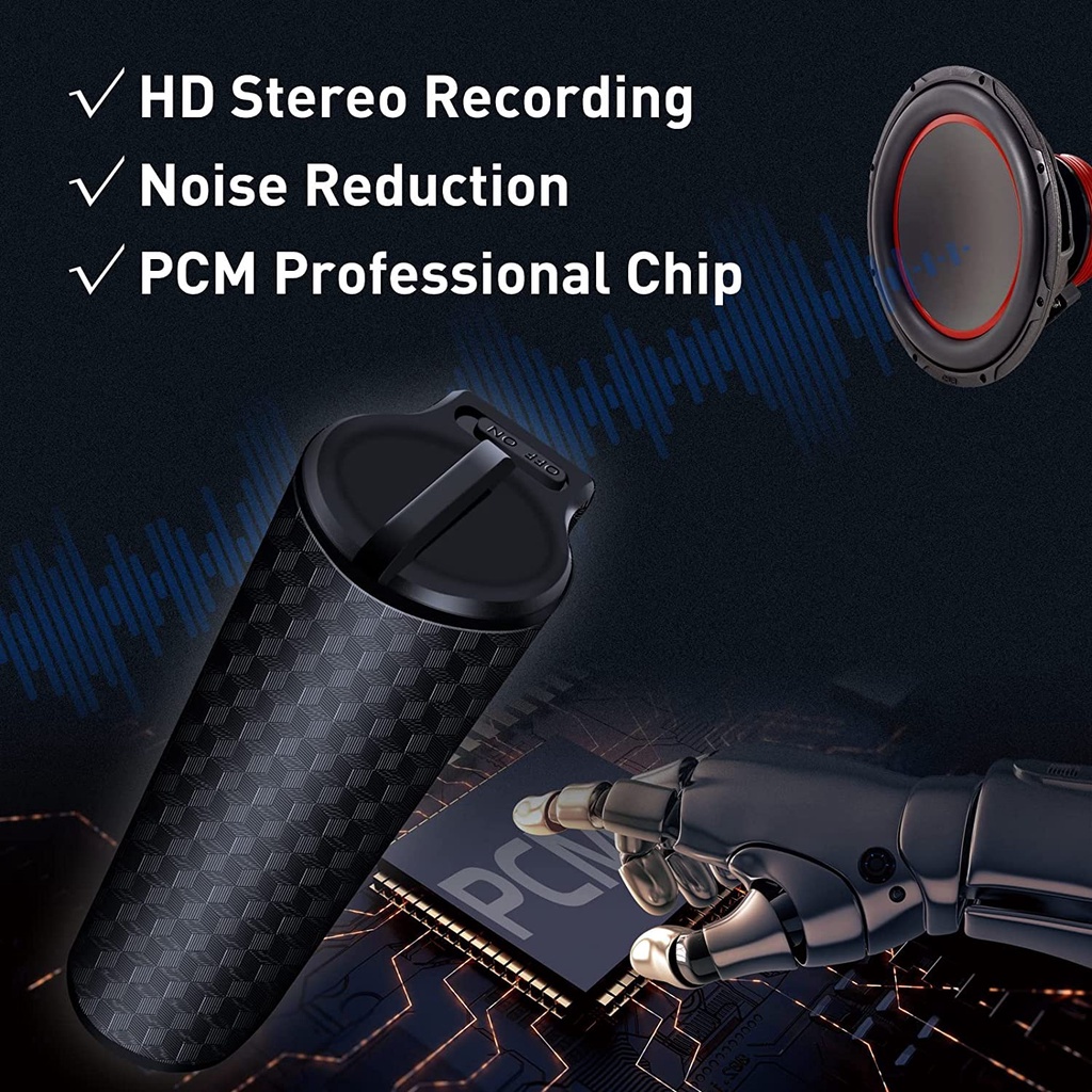 Mini spy Voice Activated Recorder Digital hidden audio Recorder Long ...