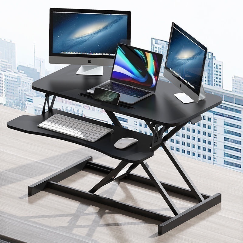 Standing Desk Computer Stand Height Adjustable With Keyboard Tray ...
