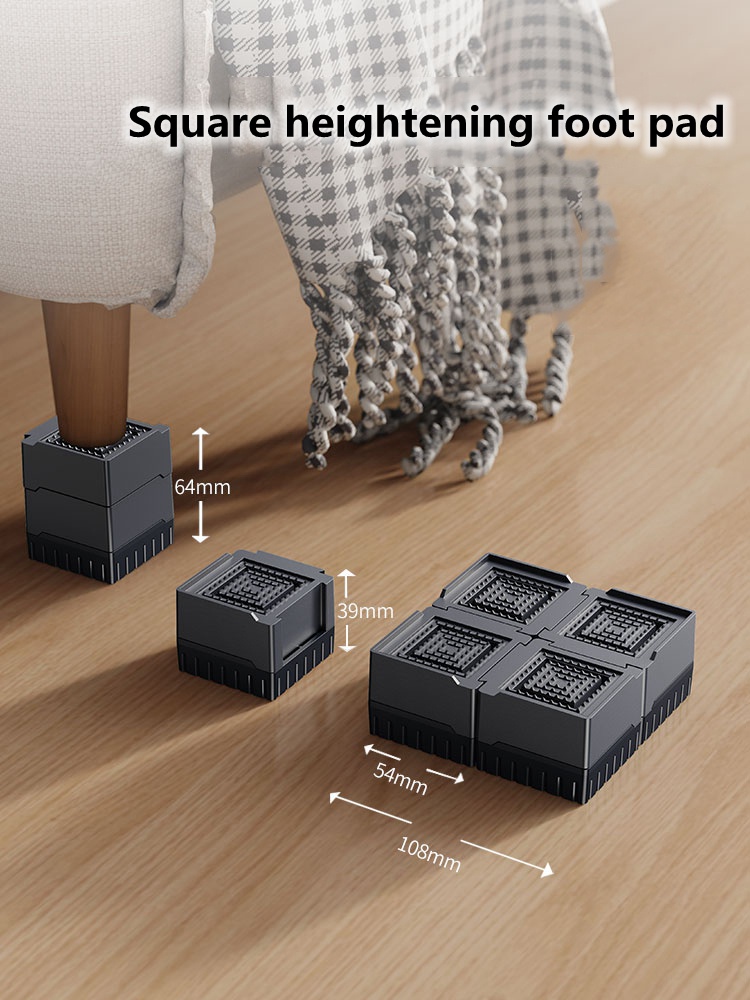 OATSBASF Table Sofa Heighten Foot Pads Furniture Floor Protectors Mats ...