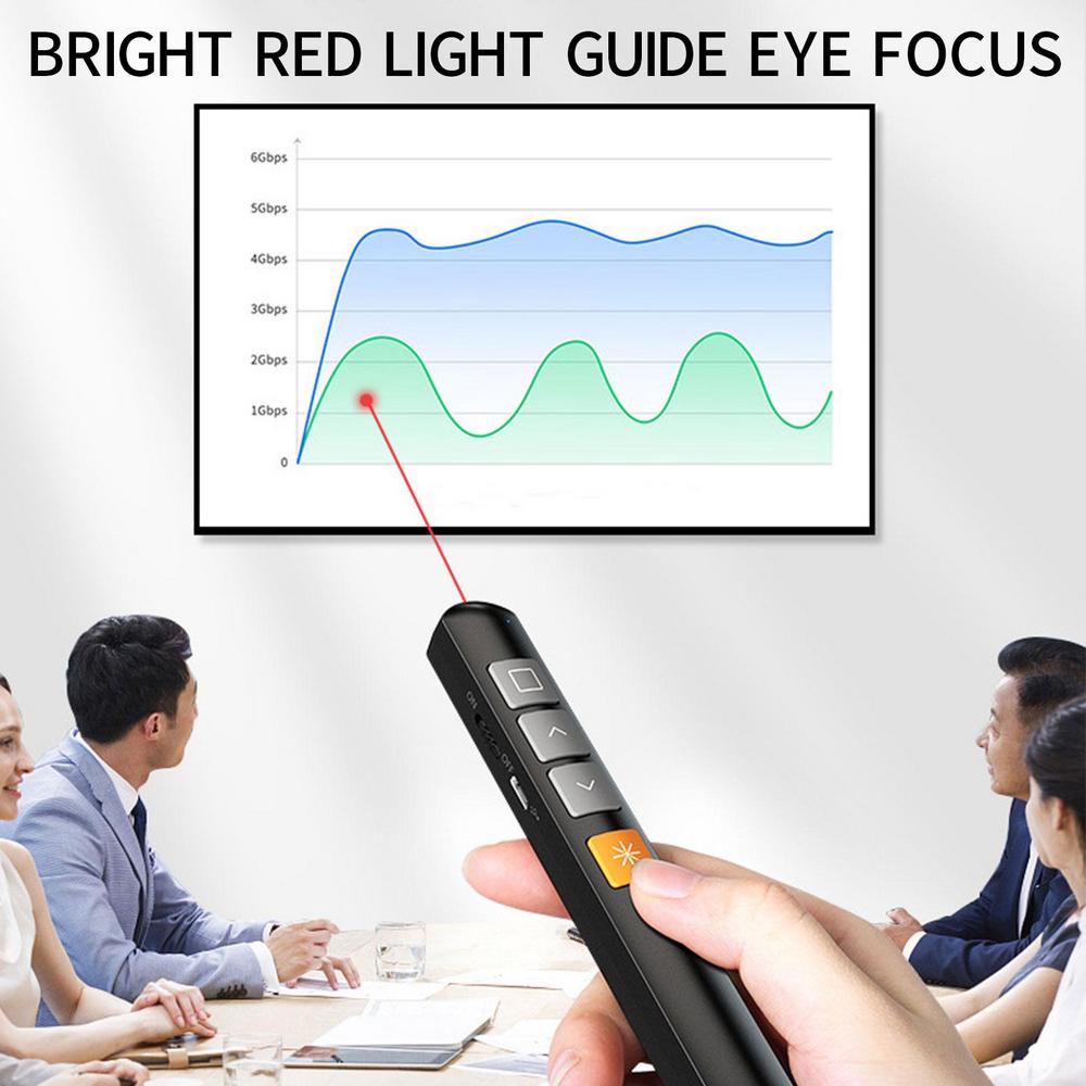 PPT Page Turner Pen Presentation Clicker Wireless Presenter Pointer 2 ...