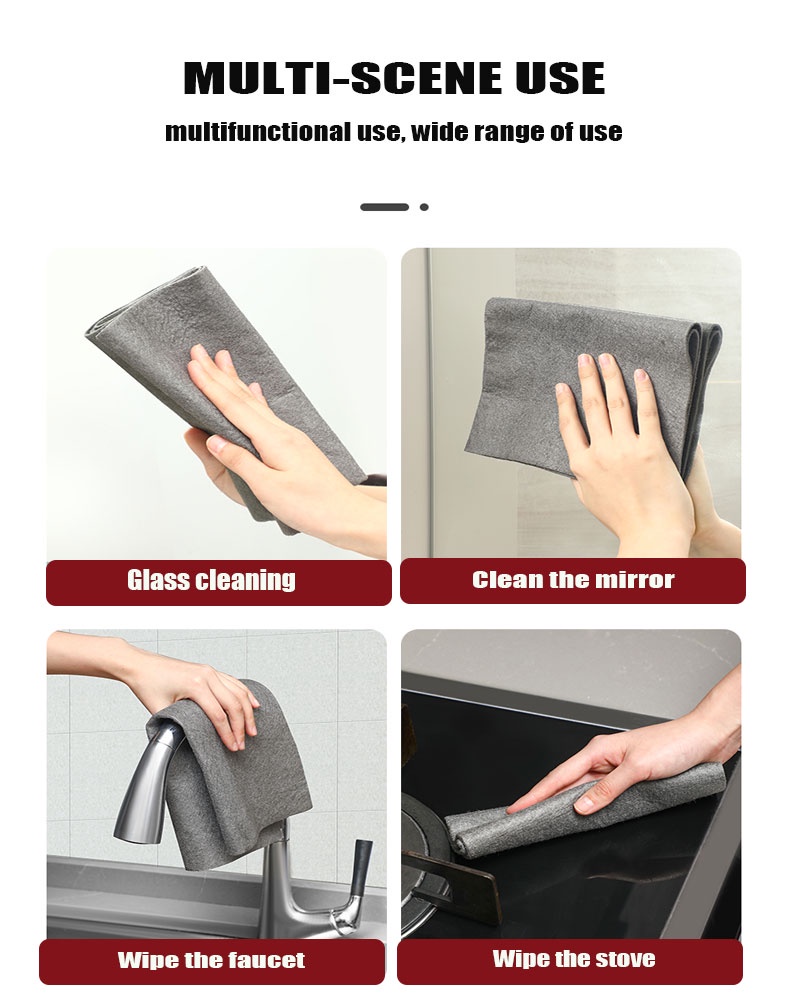 【NEW】Microfiber Magic Glass Wiping Rags Cleaning Glass Cloth For House ...