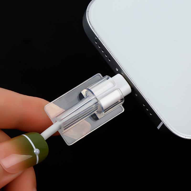[Featured] 1/5Pcs Clear USB Cable Cover Charger Cord Protector Clip ...