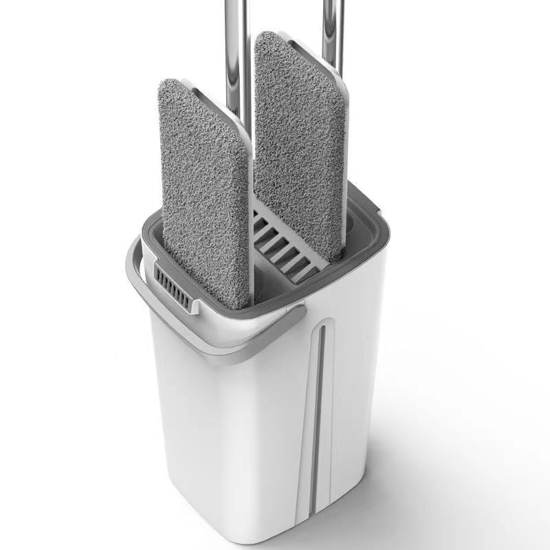 Easyhome.sg Bucket Mop Set Microfiber Mop Cleaner With Dual Wet Dry ...