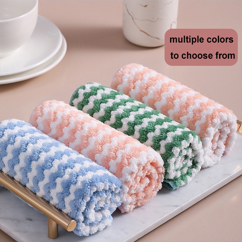 【3PCS 】 30*30CM Microfiber Kitchen Cleaning Cloths Super Soft Absorbent ...