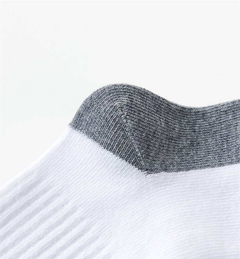 5 Pairs Student Basic School Socks /Children's Solid Color Sports Mid ...