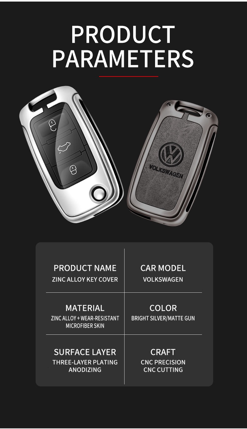 [Ready Stock]Volkswagen Car key case for VW Golf Polo Passat Tiguan ...
